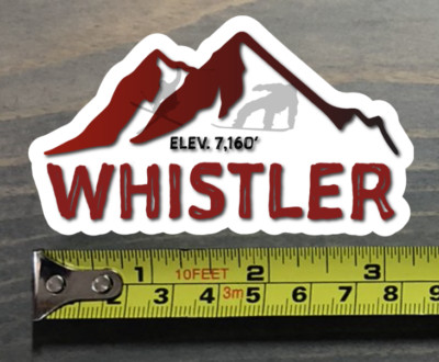 Whistler Sticker Decal 3.25" Canada Mountain Ski Snowboard Resort PO | eBay