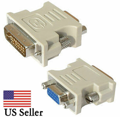 DVI-D to VGA ADAPTER Computer Monitor CRT LCD Video Adapter DVI - US ...