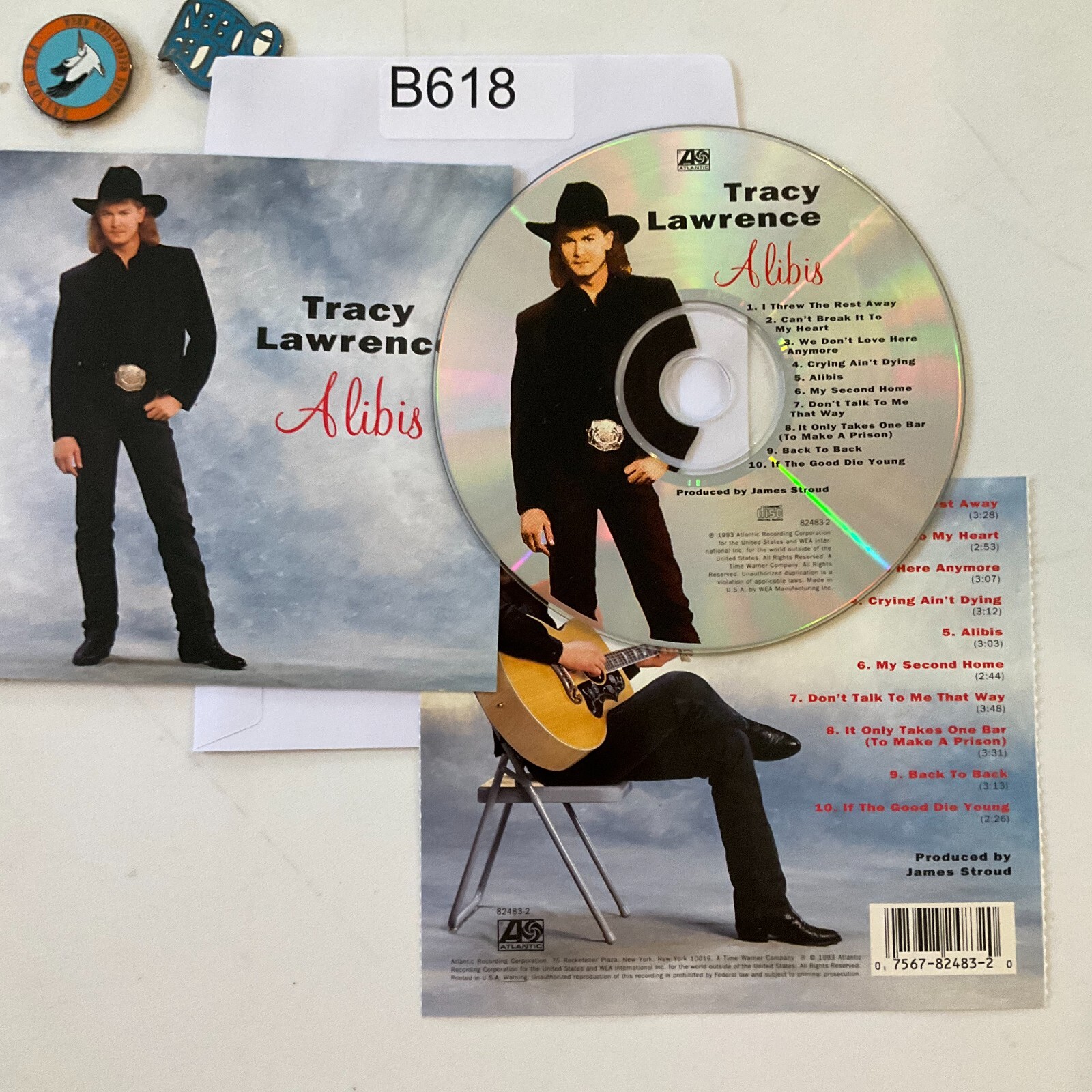 Alibis by Lawrence, Tracy (CD, 1993) No Case No Tracking #B618 ...