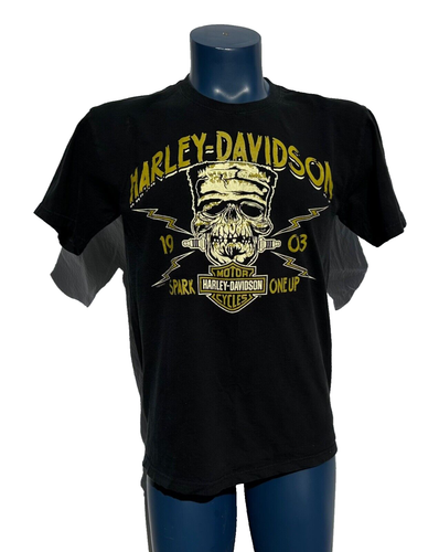 Harley Davidson Oregon Ducks T-shirt Mens M Black Halloween ...