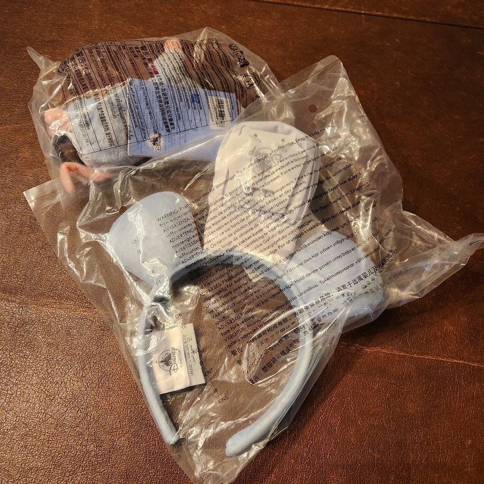 Disney Pixar Chef Remy Ratatouille Ears Headband & Magnetic Shoulder ...