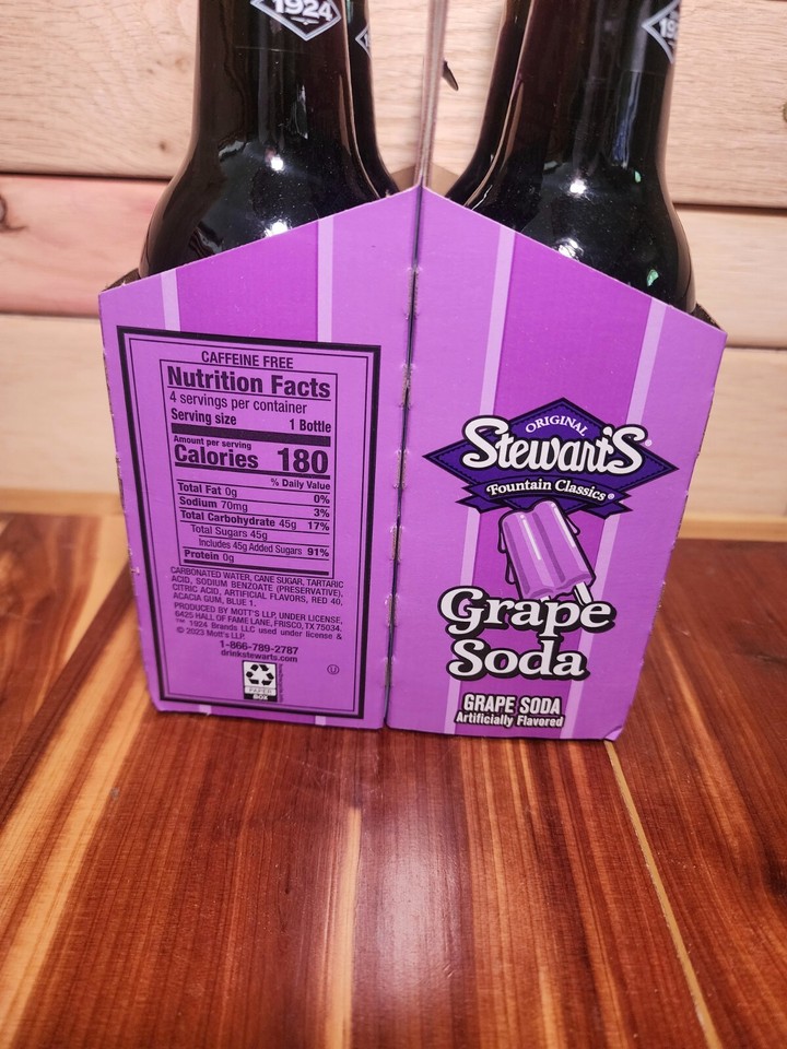 Stewart's Original Grape Soda 12 oz Bottle Pack of 4 | eBay
