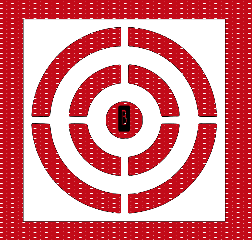 BULLSEYE TARGET reusable stencil Mylar Plastic #103 | eBay