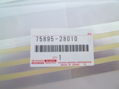 Genuine Toyota Conductive aluminum tape Molding 75895-28010 x4 F/S | eBay