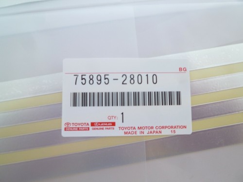 Genuine Toyota Conductive aluminum tape Molding 75895-28010 x4 F/S | eBay