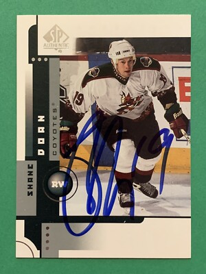 SHANE DOAN Signed 2001-02 SP Authentic #67 Phoenix Coyotes Autograph ...