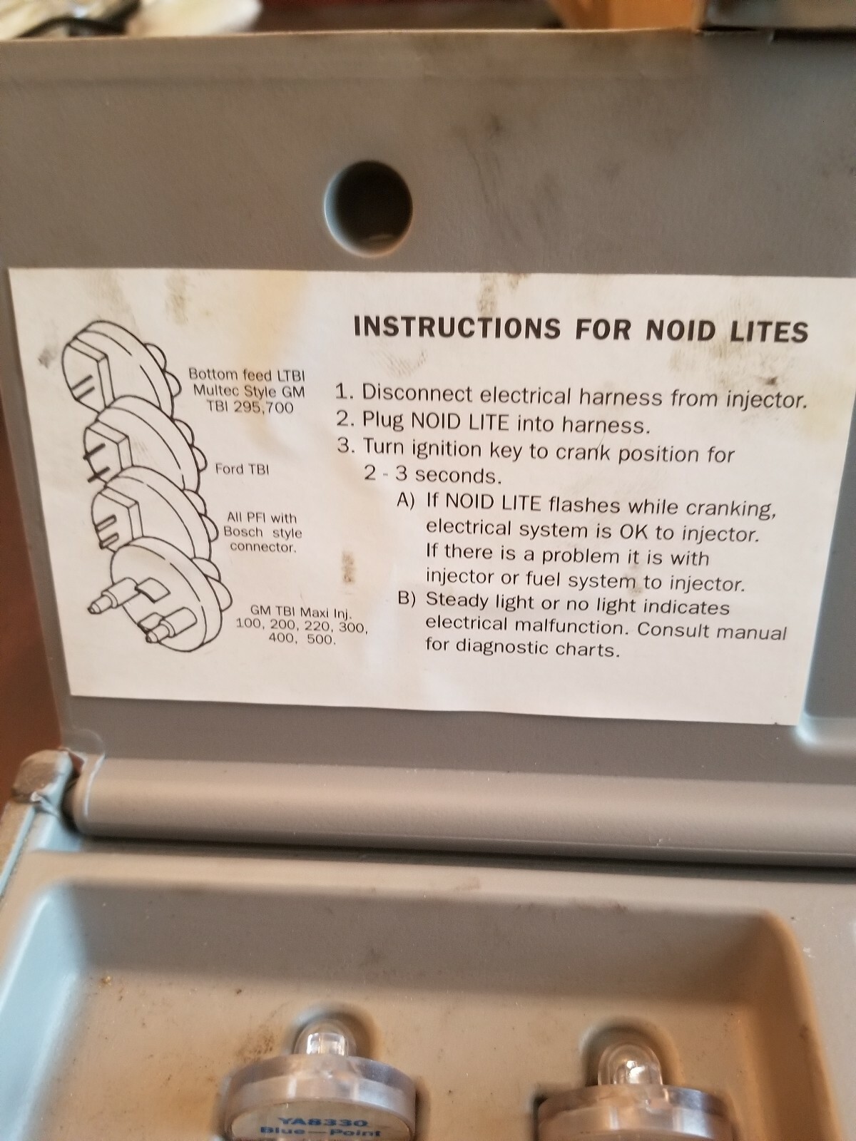 Blue Point TBI/EFI Injector Harness Tester Kit YA8837 | eBay