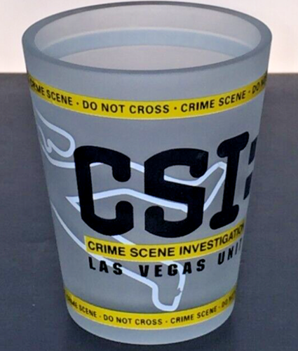 CSI: Las Vegas Crime Scene Investigation Unit Shot Glass | eBay