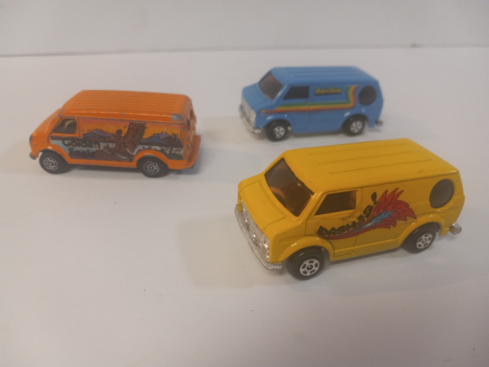 Lot of 3 die cast vans 2 Bedford and 1 corgi juniors Chevrolet van | eBay