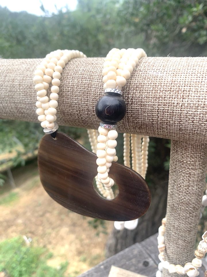 Vintage Sea Shell Leis Cowrie Necklaces Seeds Natural Luau Party Hula ...