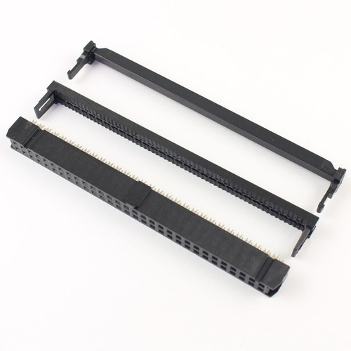 2Pcs Black 2.54mm Pitch 2x30 Pin 60 Pin IDC Female Header Cable ...