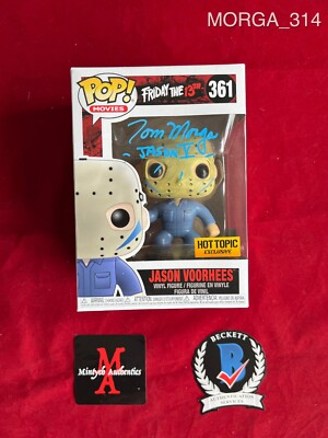 TOM MORGA SIGNED FUNKO POP #361 FRIDAY THE 13TH! JASON VOORHEES ...