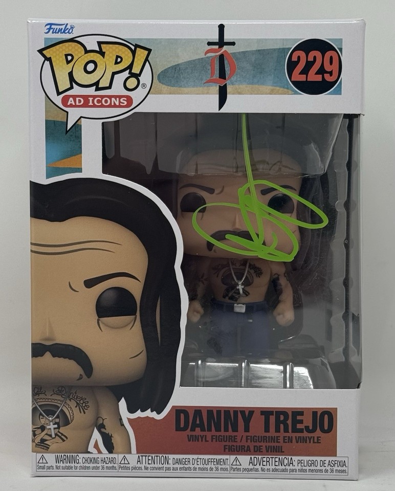 Danny Trejo Signed Autograph Funko Pop Ad Icons 229 Figure Machete ...