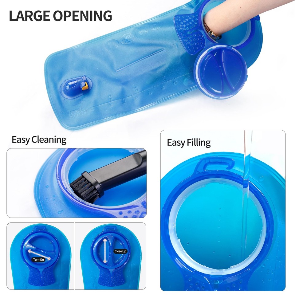 Unigear Hydration Water Bladder Reservoir - BPA Free - FDA Approved 2L ...