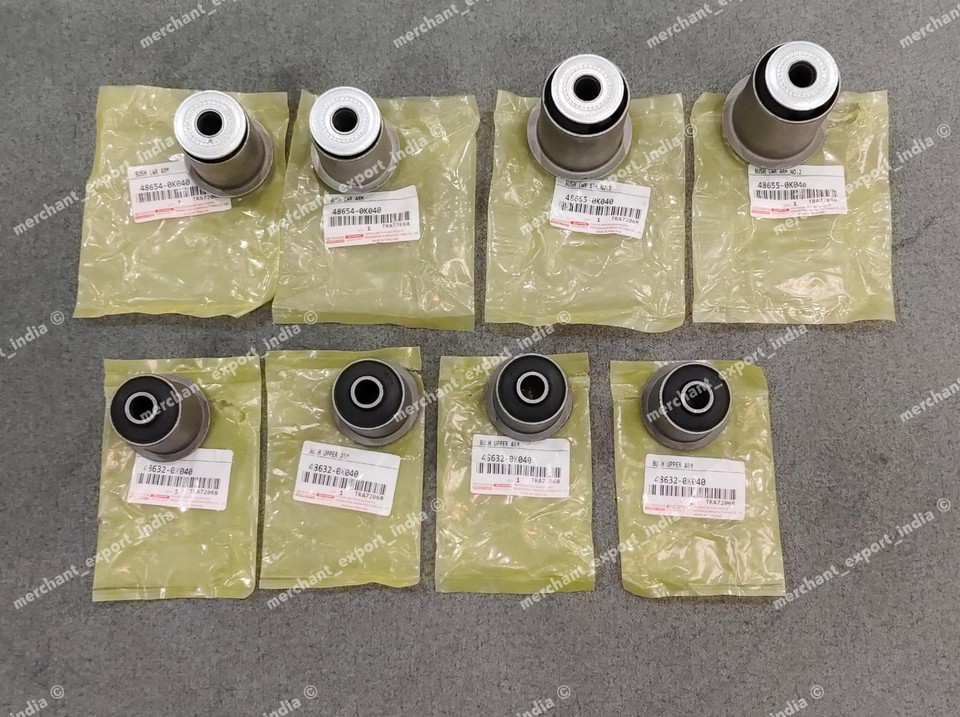 Toyota Bush Set OEM 48654-0K040 48655-0K040 48632-0K040 Genuine 8PCS | eBay