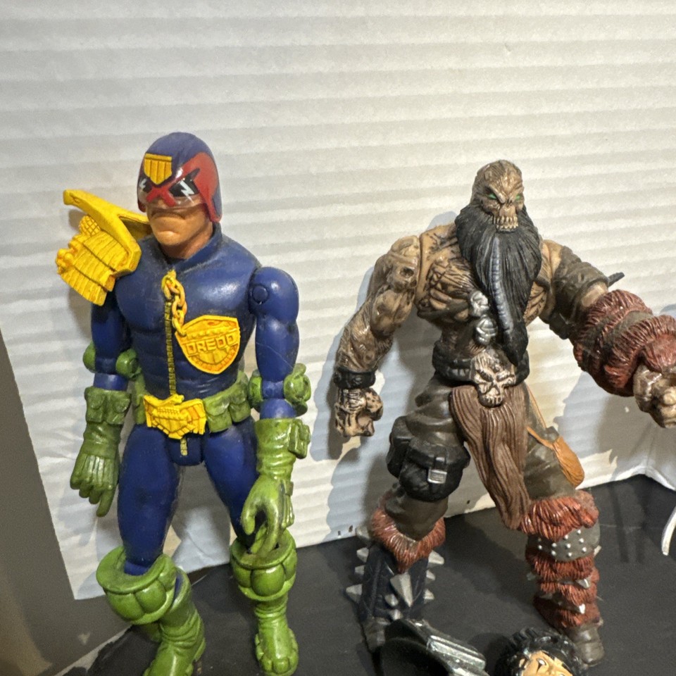 Action Figures Lot Mixed Vintage Toys Ronin X Files Judge Dredd Spawn ...