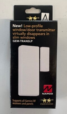 Napco Gemini Wireless Low-Profile Window Door Transmitter GEM-TRANSLP ...