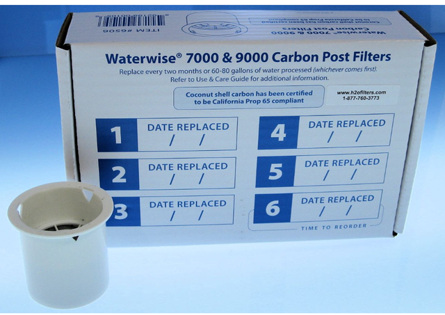 6-pack Waterwise Water Wise 7000 & 9000 Carbon Post Distiller Filter ...
