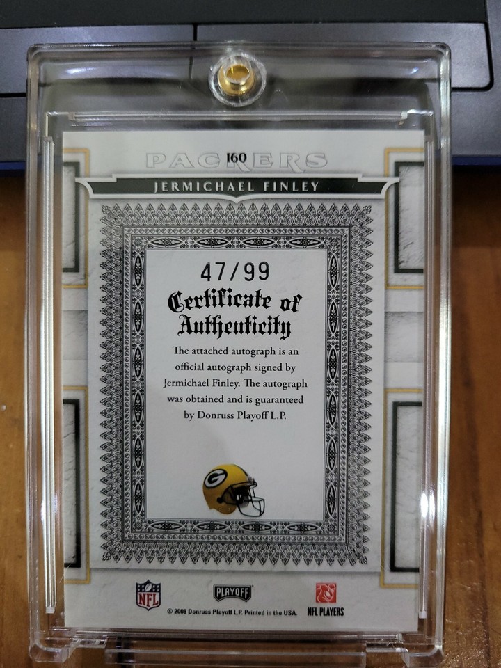 2008 National Treasures Jermichael Finley Autograph RC | eBay