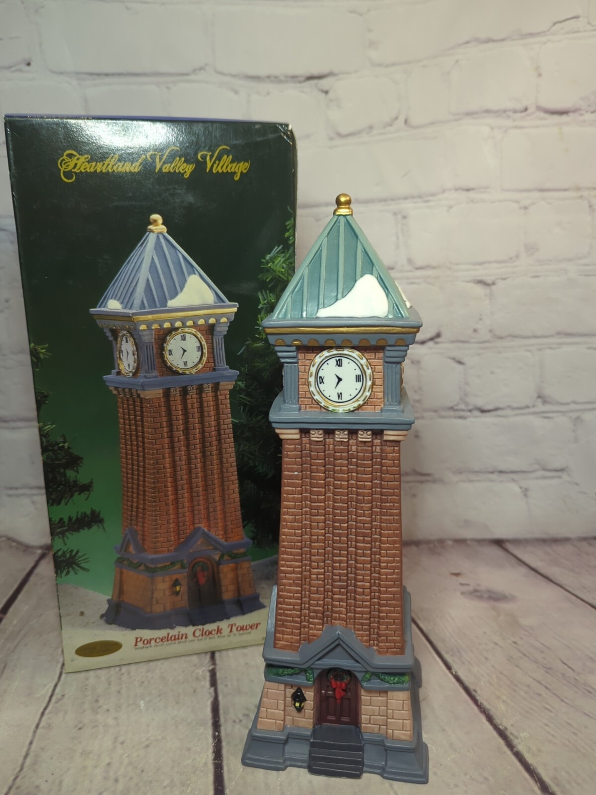 Vintage O'well Heartland Valley Village Christmas Porcelain Clock Tower | eBay