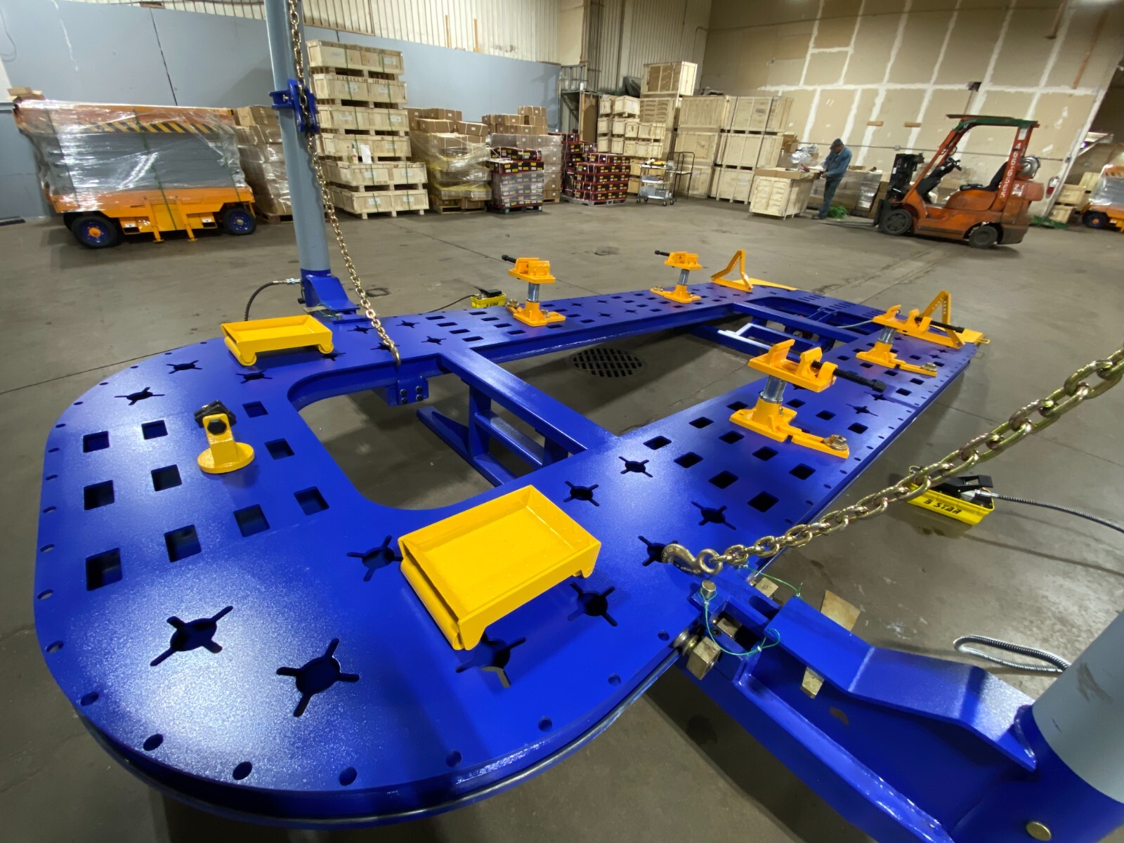 16 Feet Auto Body Frame Machine 2-Post Lift | Adjustable | Steel ...