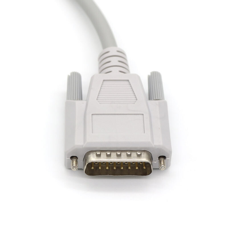 Banana 4.0 Plug 12-lead 15pin ECG/EKG Cable for Mindray DECG-03A,Edan ...