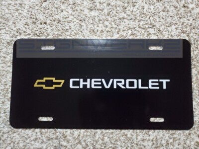 Chevrolet Vanity Plate metal novelty black 2 colors plate | eBay