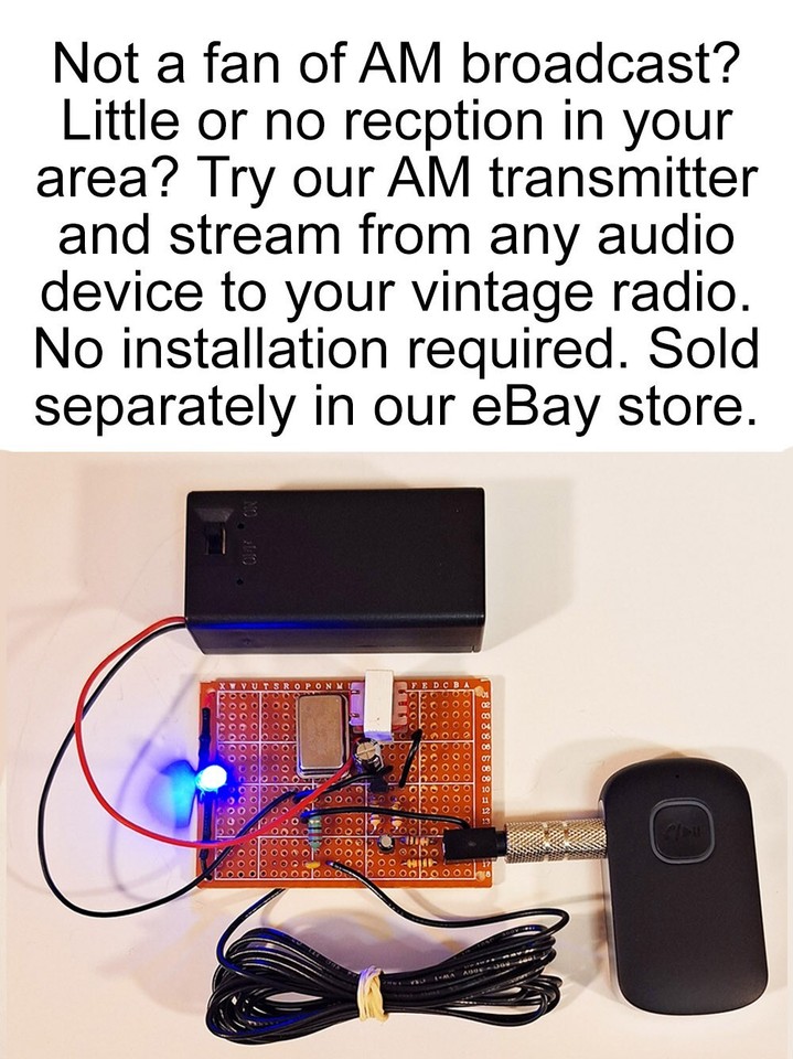 Bluetooth AM Transmitter - Stream to Your Vintage Tube or Car Radio ...