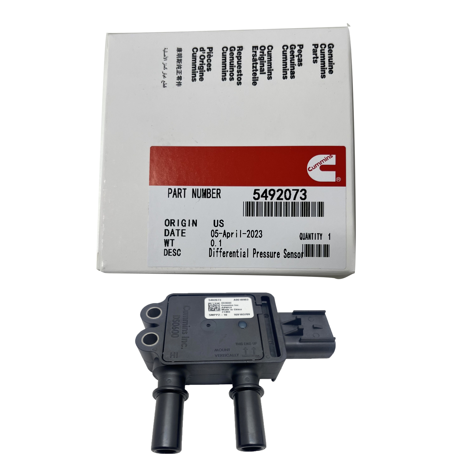 OEM Genuine Cummins Sensor DFN Pressure 5492073 for sale online | eBay