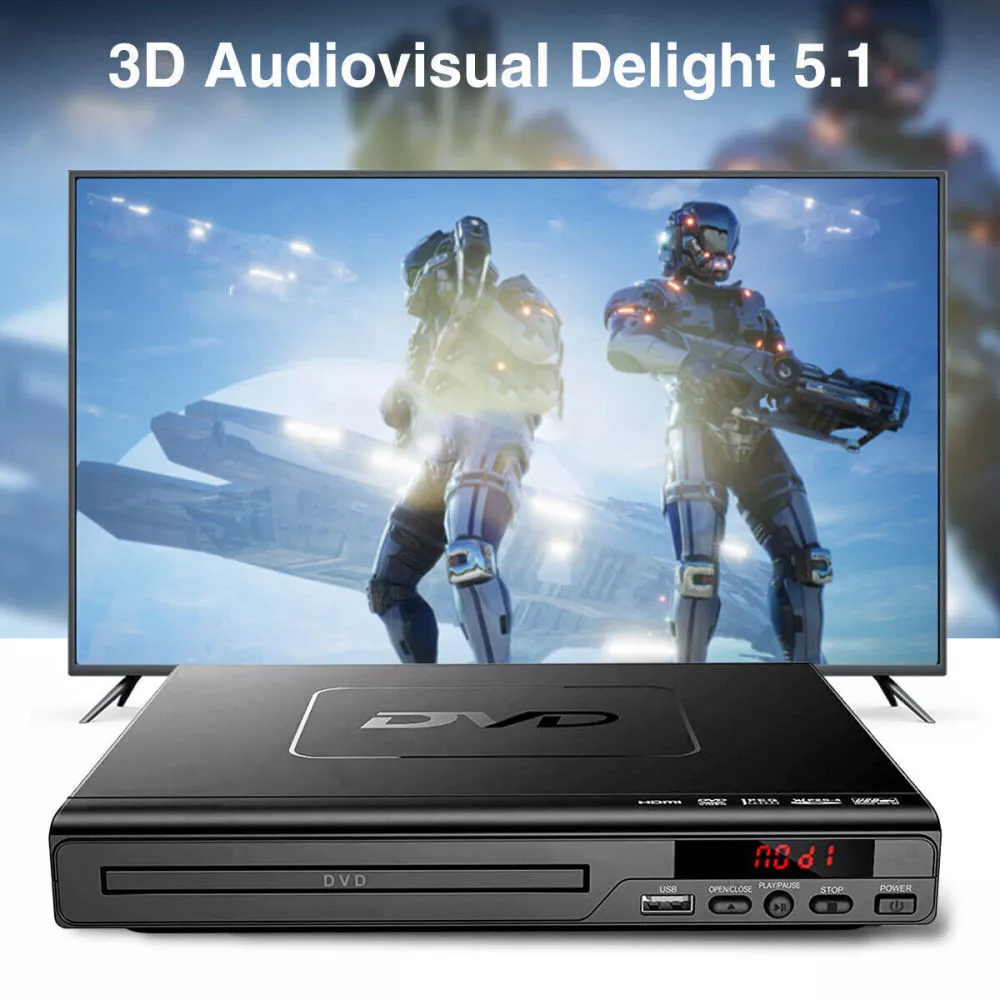 DVD Player Compact Multi Region HDCD CD VCD Music Disc Upscaling With Remote UK | eBay UK