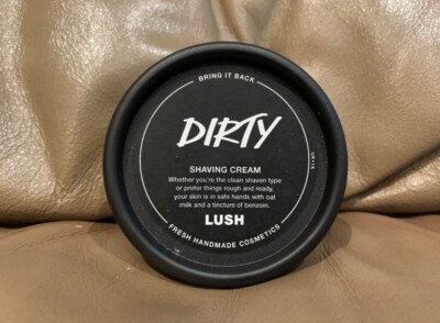 LUSH Dirty Shaving Cream 100g - Calming Oat Milk & Lavender | eBay UK