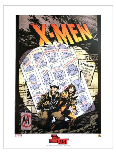 X-Men Days Of Future Past Lithograph John Byrne Austin Chung Marvel ...