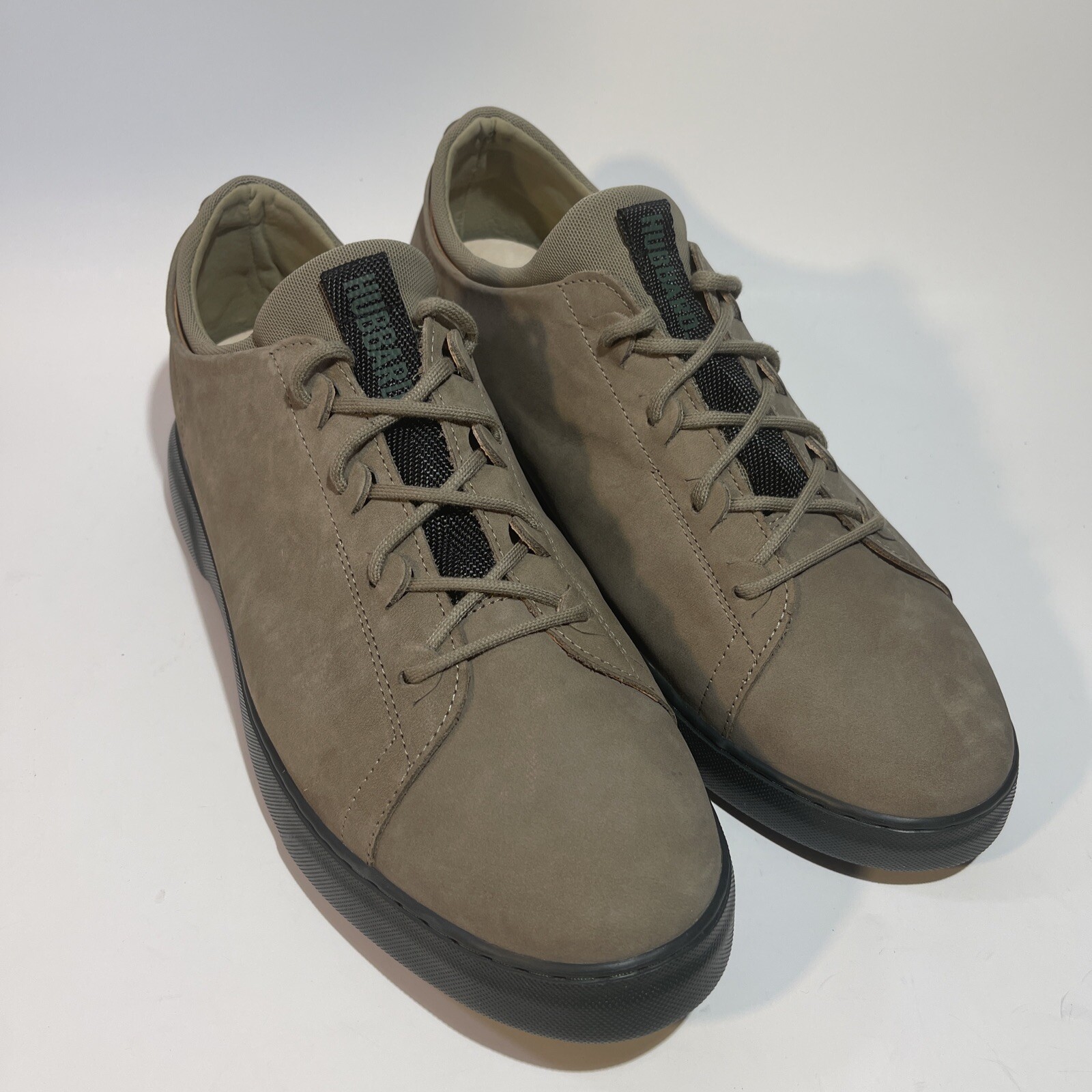 Samuel Hubbard 'Flight' Taupe Nubuck Leather Sneakers - Gem