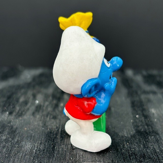 Smurfs 20434 Slouchy Smurfling Smurf School Cone Surprise Bag Vtg PVC ...