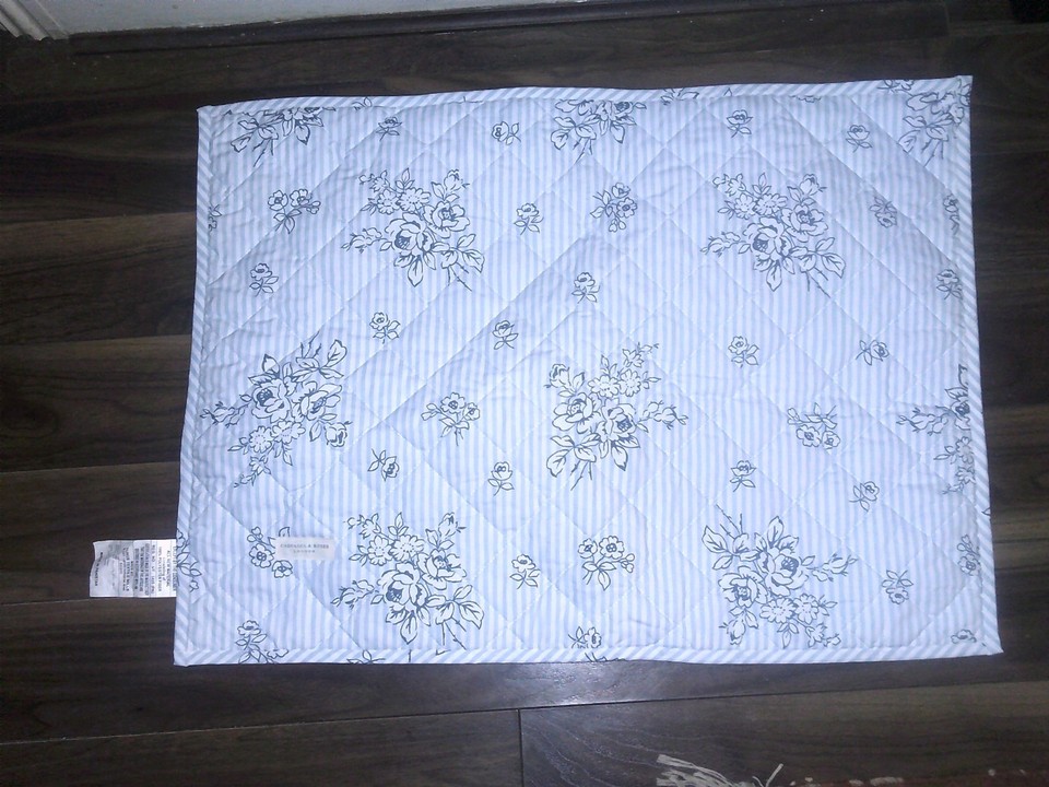 cabbages and roses brigette french blue 2 euro shams padded | eBay UK