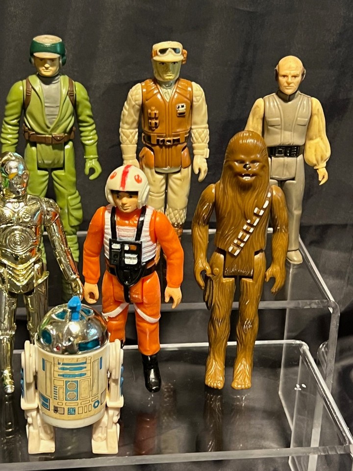 Star Wars Kenner vintage figures lot of 9 C-3PO R2 sensorscope Luke ...