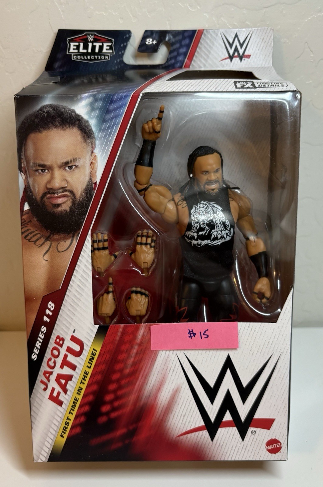 WWE Mattel Elite Series 118 Jacob Fatu. First Time In The Line. | eBay