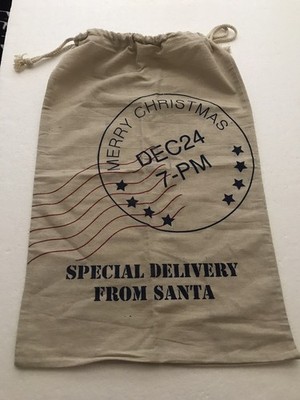 Santa Delivery Canvas Bag Large Presents 27” tall | eBay