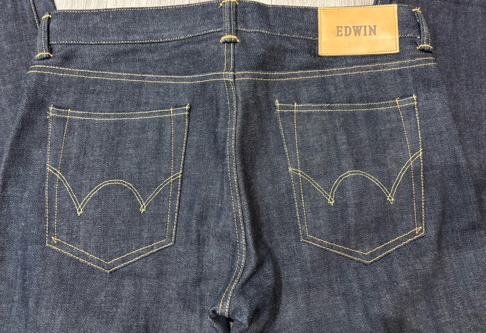 NEW!! EDWIN Japanese Selvedge ED-80 Slim Tapered Denim Jeans 32/32 BNWT ...