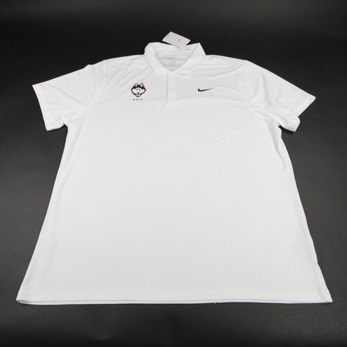 UConn Huskies Nike Dri-Fit Polo Men's White New | eBay