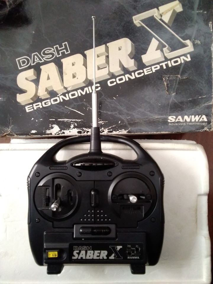 Sanwa Dash Saber X Ergonomic Conception Boxed RC Controller/Transmitter ...