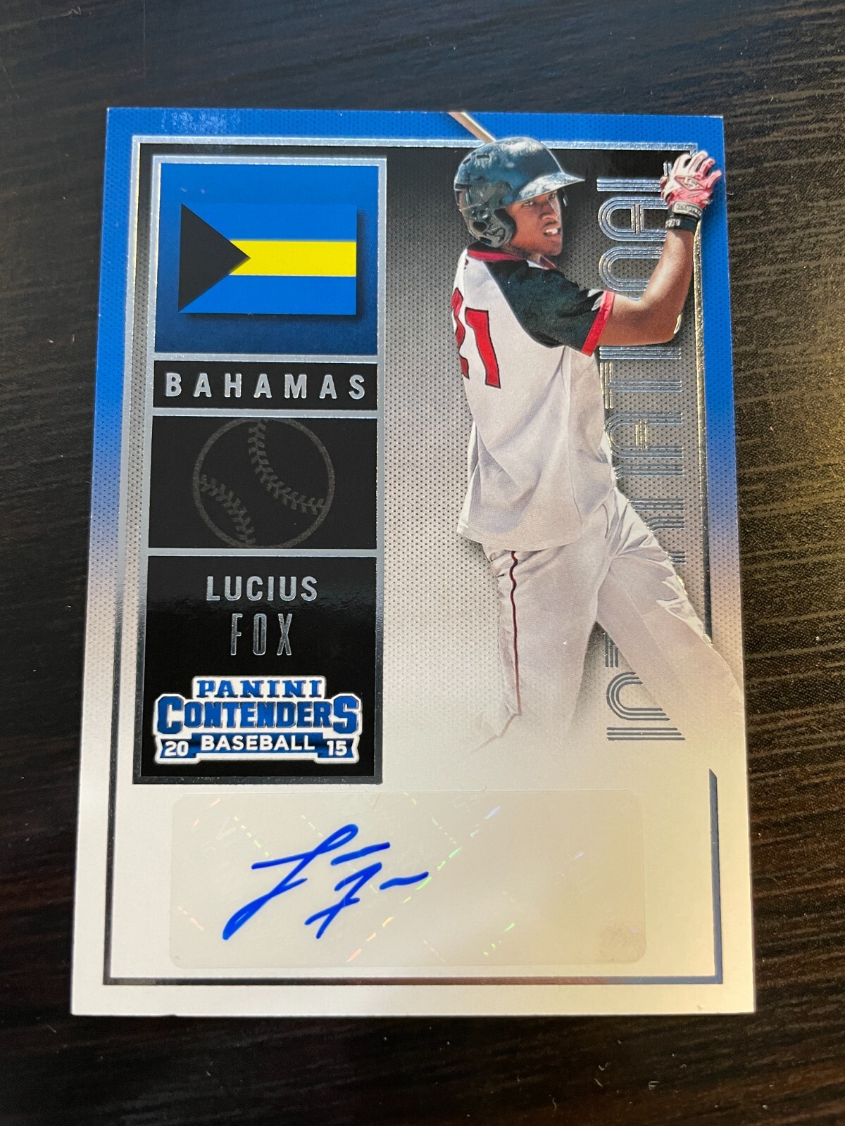 LUCIUS FOX 2015 PANINI CONTENDERS INTERNATIONAL INK TICKET AUTOGRAPH ...