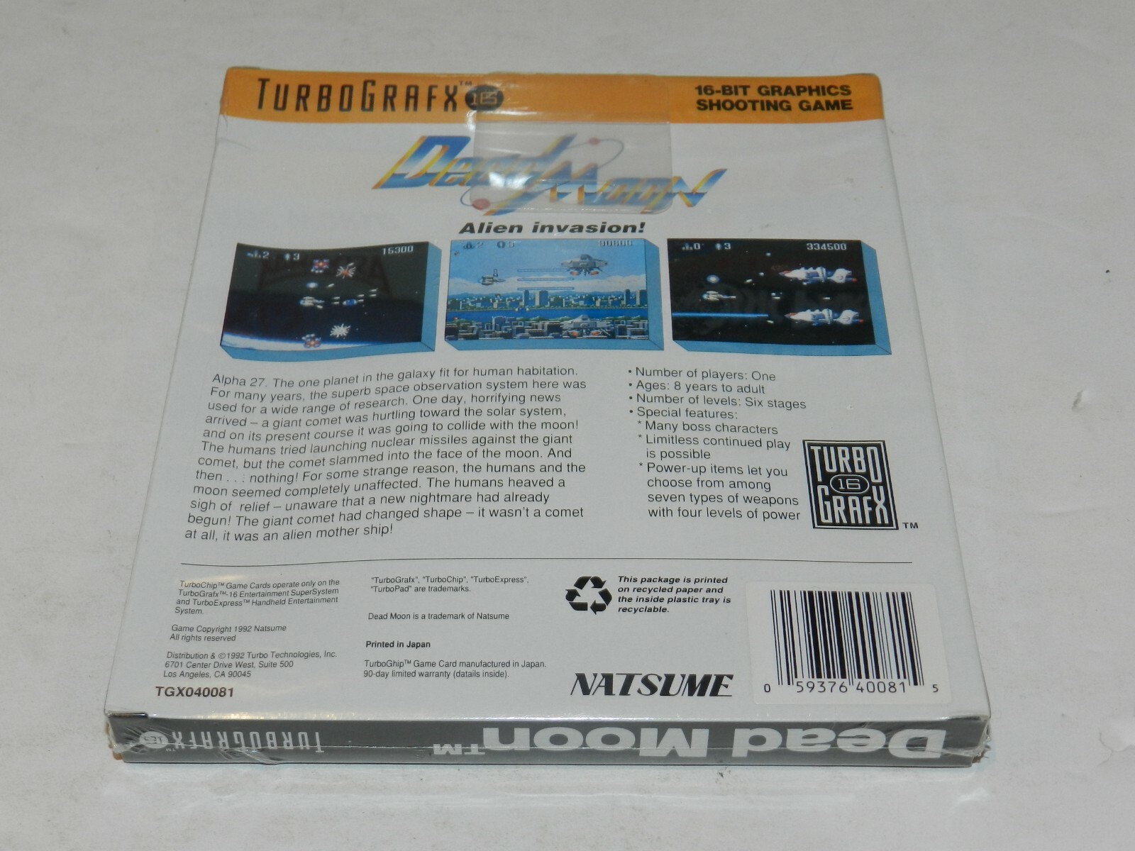 Dead Moon NEC Turbograf TG16 Express Game US NISB for sale online | eBay