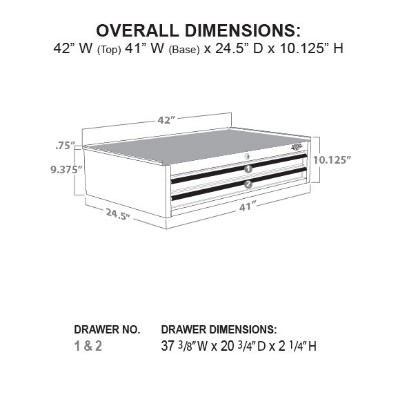 41-Inch 2-Drawer Intermediate Tool Chest | eBay