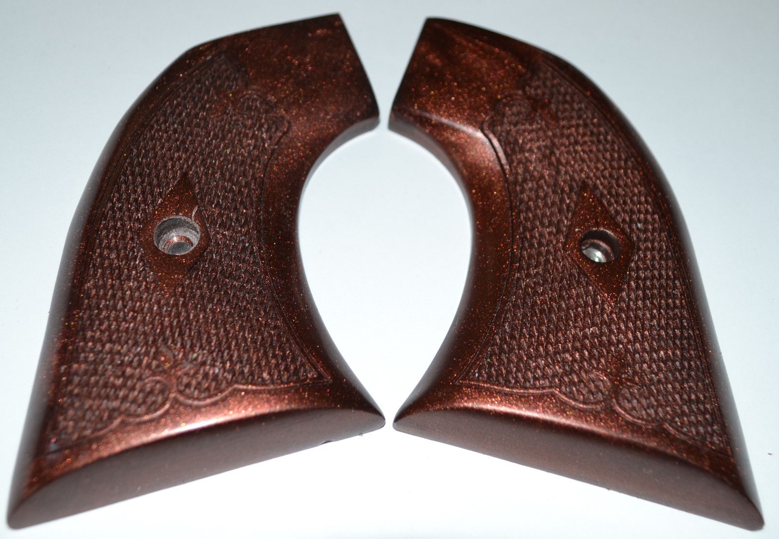 Colt SAA Single action army pistol grips antique copper plastic with ...