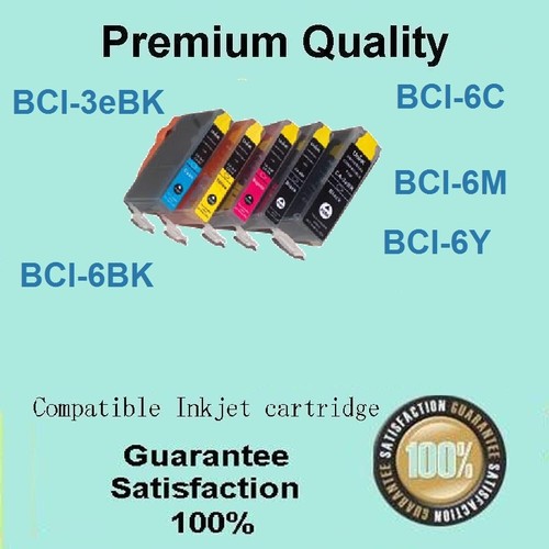 8 X Compatible Canon BCI-3ebk 6C 6M 6Y ink Pixma ip4000 ip5000 MP780 ...
