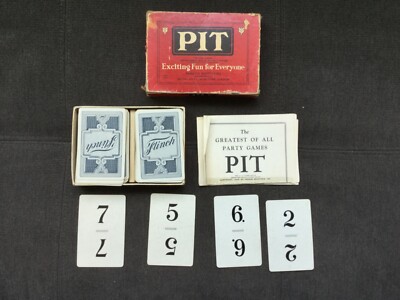 Vintage Parker Brothers, Inc. Card Game, PIT 1919 Original Box Great ...