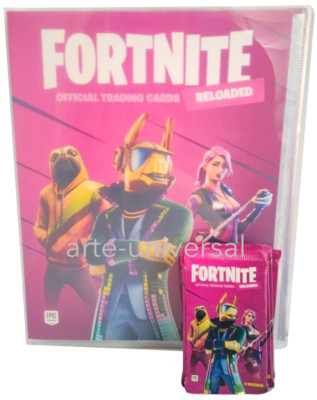 12 PACKS 72 cards BINDER ALBUM FORTNITE Reloaded Collectible Trading ...
