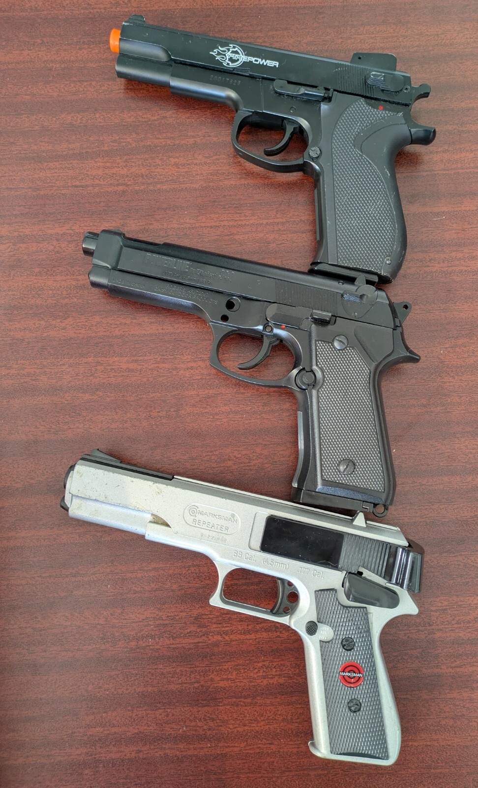 Lot of 3 Pellet Guns Marksman Repeater Firepower Daisy Powerline Air ...