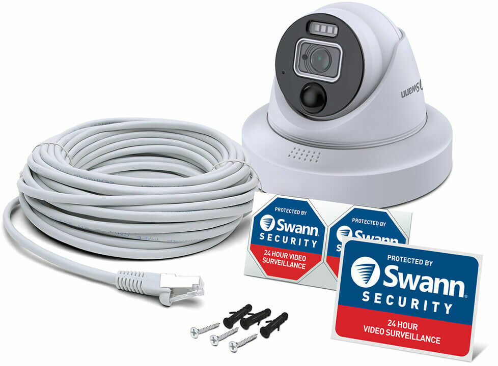 Swann NVR8-8580 2TB HDD 8 x NHD-900DE 4K IP DOME CAMERAS SWNVK-889808D ...